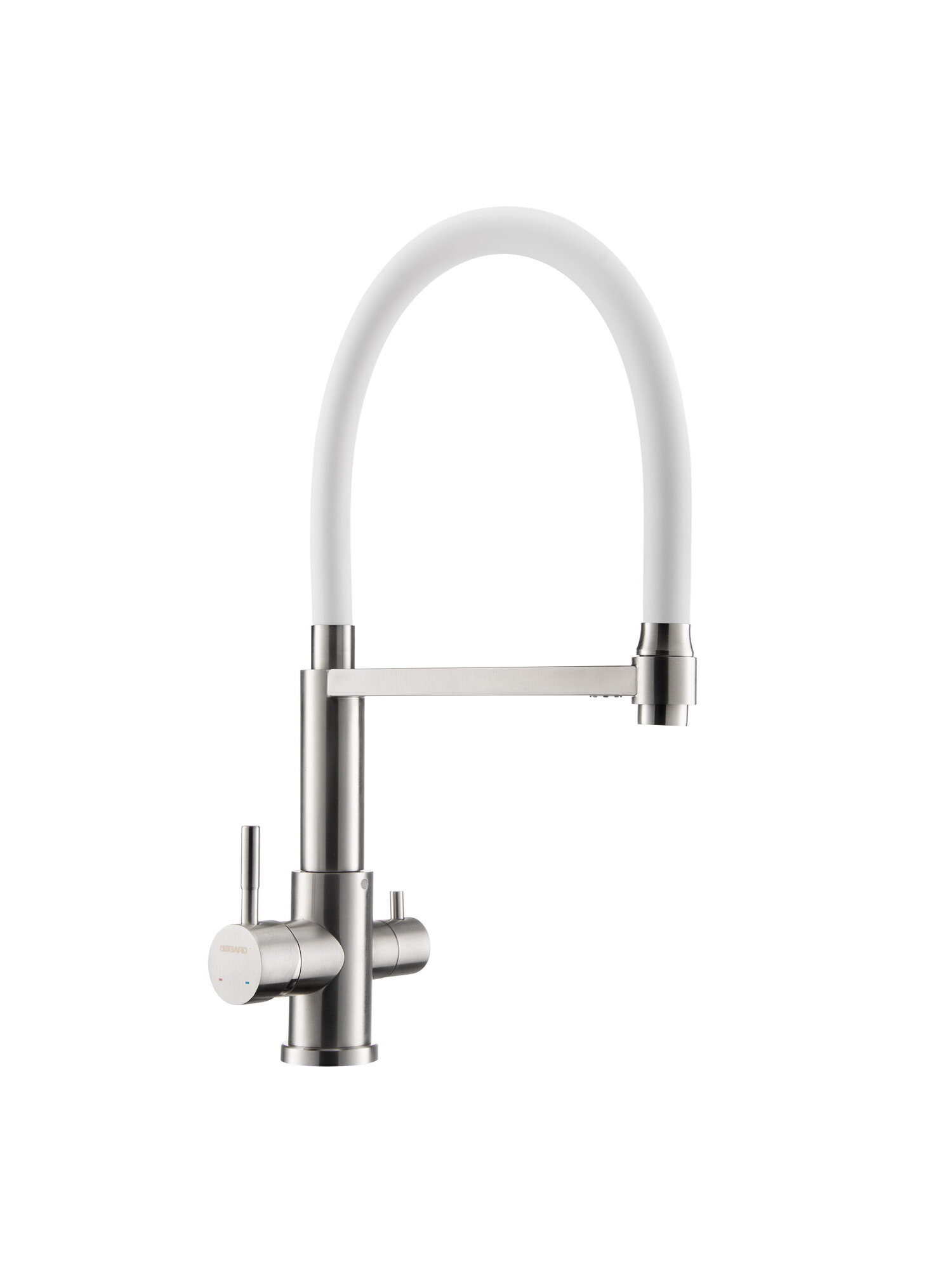 Смеситель для кухни OSGARD RESA 88393 с переключателем на питьевую воду с выделенным каналом, белый