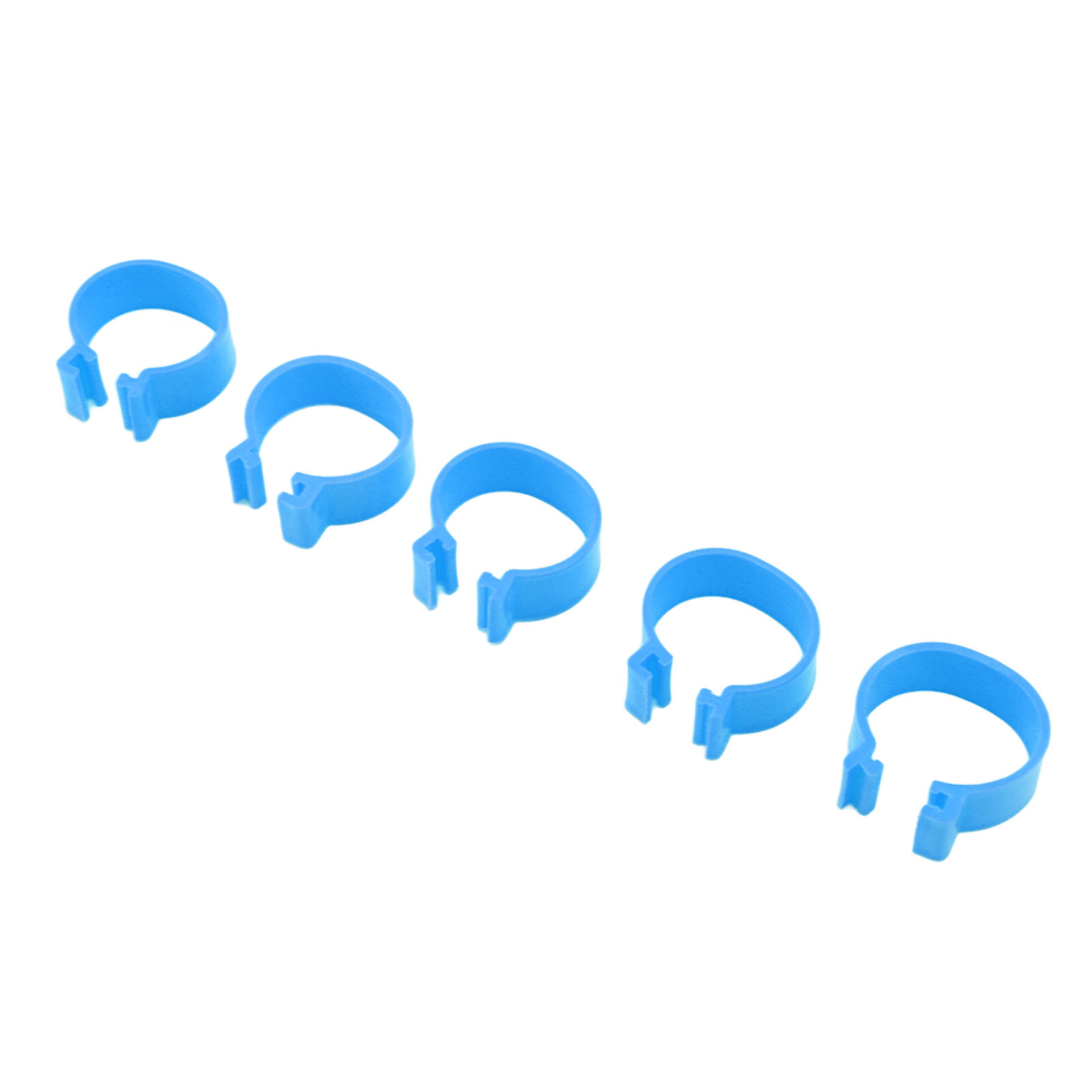 100 шт, кольцо для ног птицы, куриная птица, утка, идентификационные ленты для ног, открытый тип с пряжкой, кольца на куриную лодыжку, синие, 16 мм