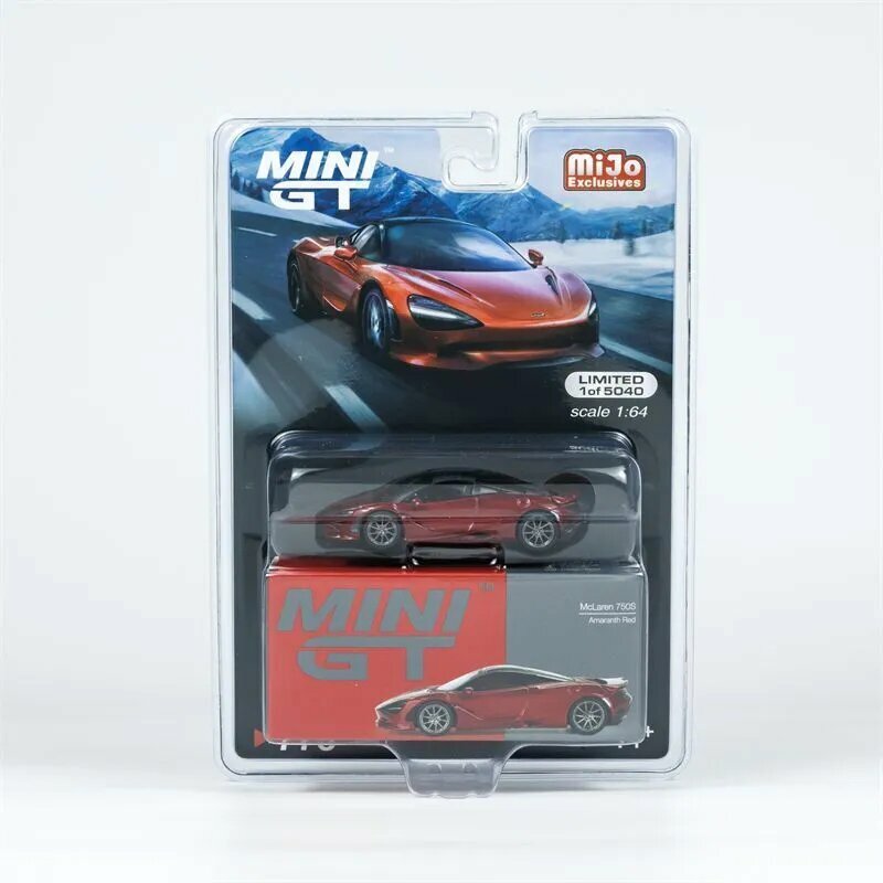 Машинка TSM MINI GT 1/64 #775 McLaren 750S Amaranth Red MIJO Die-cast Alloy Car Model Collection Display Gift