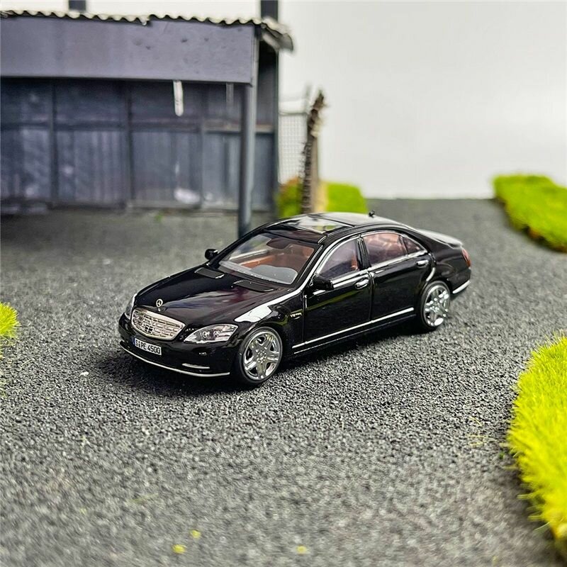 MH 1:64 Mercedes-Benz S-Class S600L W221 Легковая модель автомобиля