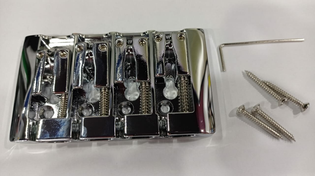 PAXPHIL BB104-CR - струнодержатель для бас-гитары, хром