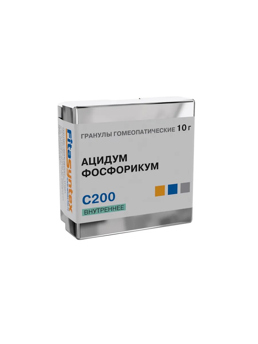 Ацидум фосфорикум С200, гранулы гомеопатические, 10 грамм , Фитасинтекс