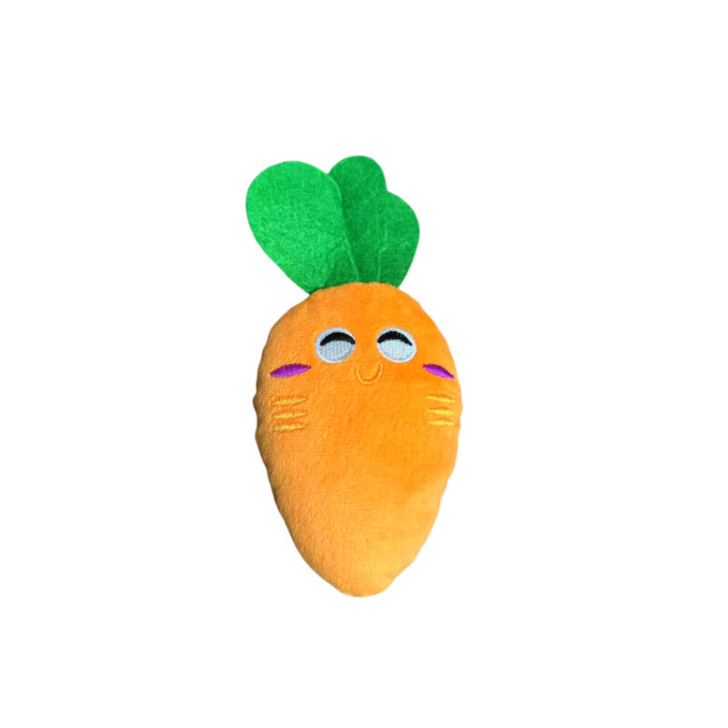 Новая игрушка-морковка из плюша с шумом для собак и кошек, 18 см, прочная игрушка для игр