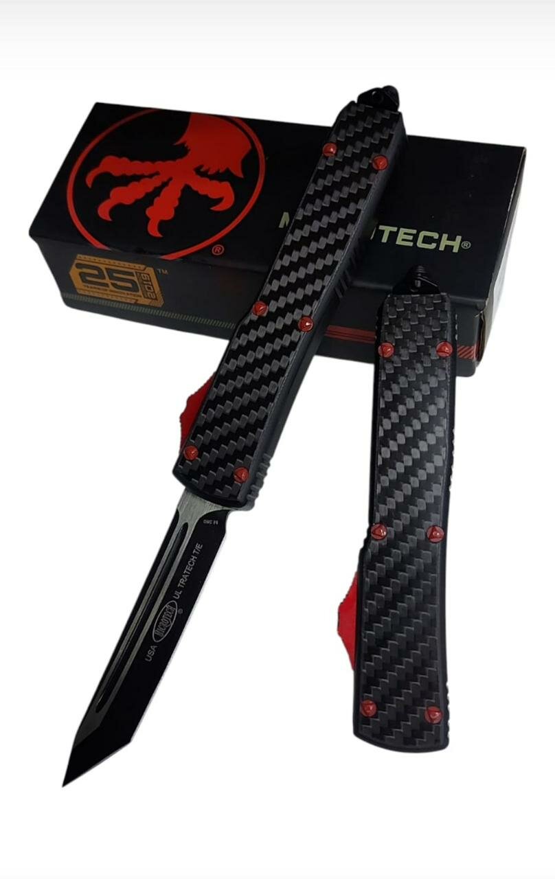 Автоматический нож Микротек//сталь 440/длина лезвия 8.9 см/фронтальный