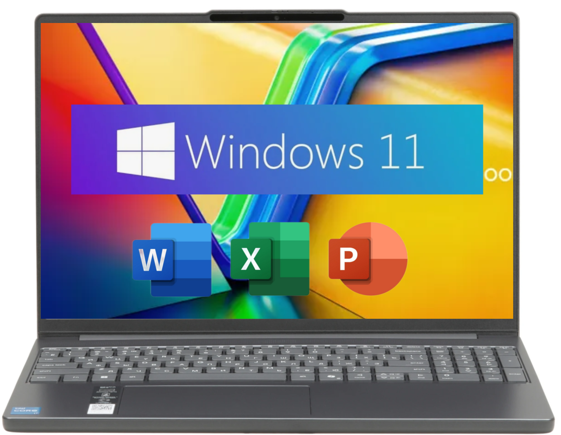 15.3" Ноутбук Lenovo IdeaPad Slim 3 Gen 10, Intel Core i7-13620H (5.0 ГГц), RAM 16 ГБ LPDDR5, SSD 512 ГБ, Windows 11 Home + Office 2021, Luna Grey, Металлическая крышка , Русская раскладка