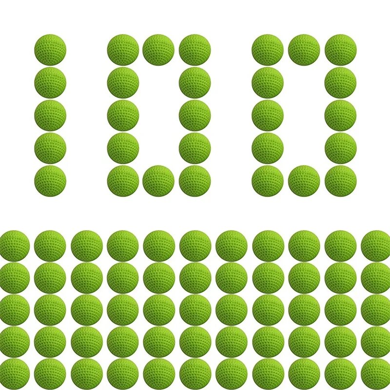 FRENSIT Пули для Nerf Rival 100 шт. Зеленый, Green