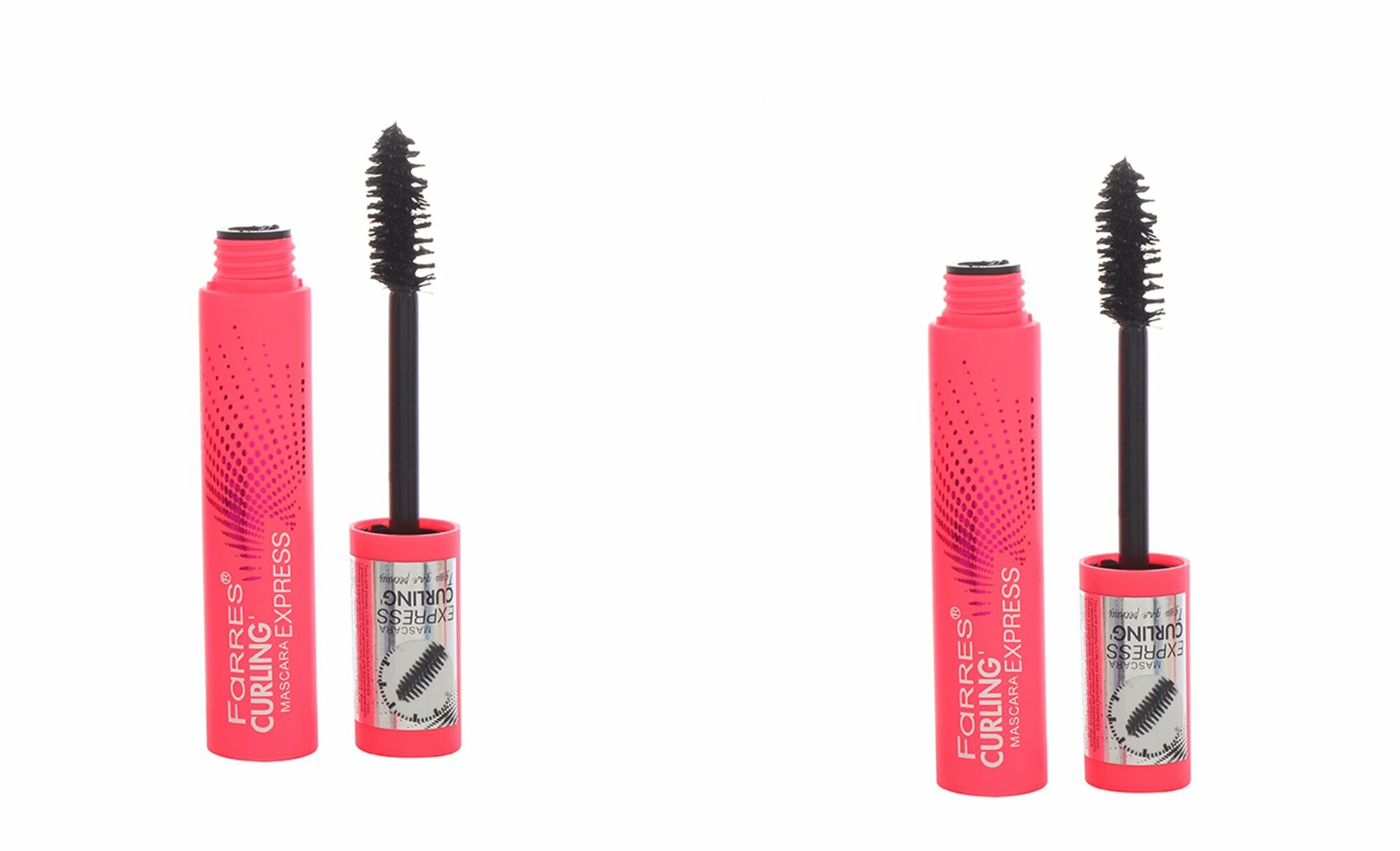 Тушь для ресниц Farres cosmetics Curling Express 6045 тон 4, черная, 12 мл, 2 шт