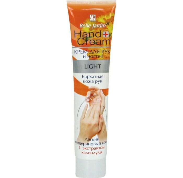 Belle Jardin Крем для рук и ногтей Light Бархатная кожа рук, Экстракт календулы, легкий, 125 мл.