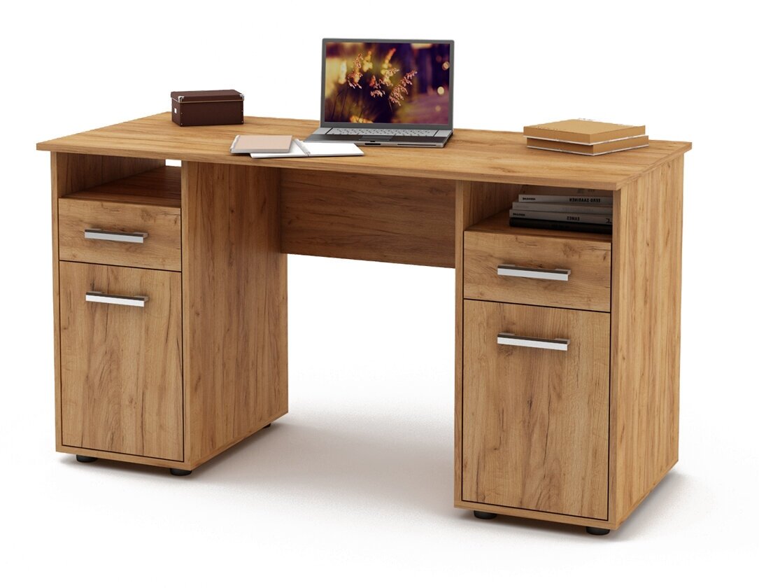 Стол письменный, стол компьютерный Остин (Ливерпуль) 5 дуб золотистый