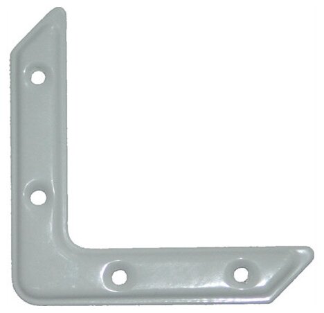 Уголок плоский крепежный 50х50мм белый