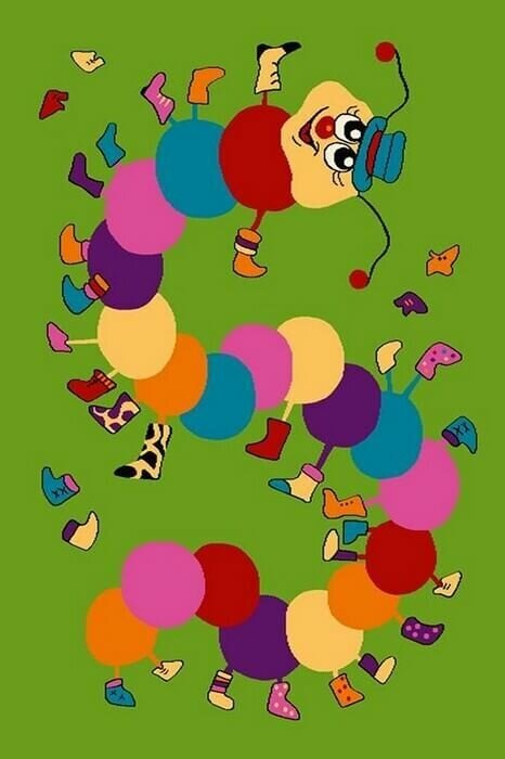 Ковер польский на пол в гостиную в детскую 300х400 см детский модерн ворс 8 мм 127482 Kover-Russia