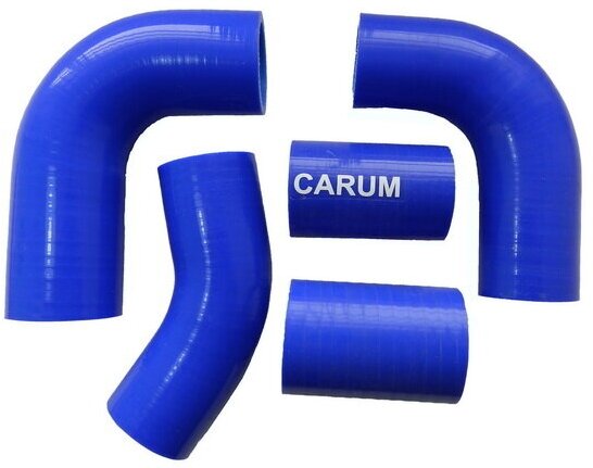 Патрубки радиатора УАЗ 100 л. с. двс 421 силикон (5 шт.) CARUM
