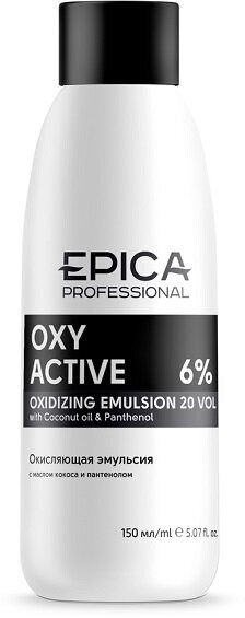 Крем-эмульсия для окрашивания волос EPICA Professional Oxy Active 6%, без парабенов, 150мл