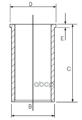Гильза цилиндра ДВС Goetze арт. 1402836000