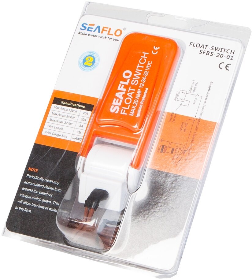 Переключатель автоматический поплавковый SeaFlo, 12V/24V