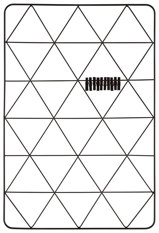 Органайзер-решетка 60х40 см (10 клипс в комплекте) (007127) (мудборд)