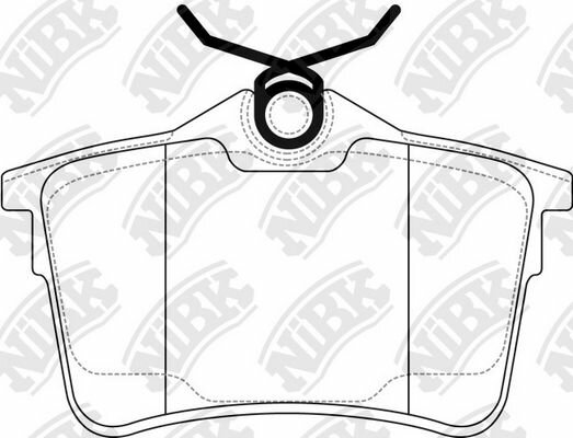 Колодки тормозные задние NIBK PN0472