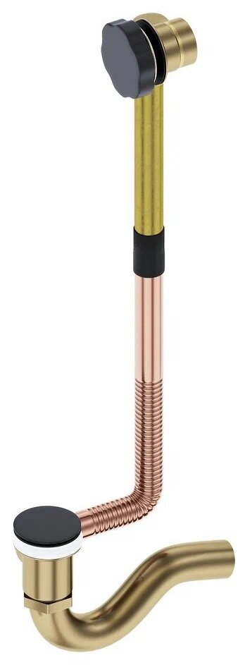 Обвязка для ванны автоматический слив-перелив Ganzer GZ1177-C (A-1C) черный