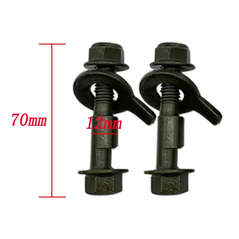 2x10,9 автомобильный эксцентриковый винт для выравнивания четырех колес 12 мм 13 мм 14 мм 2PCS 12mm