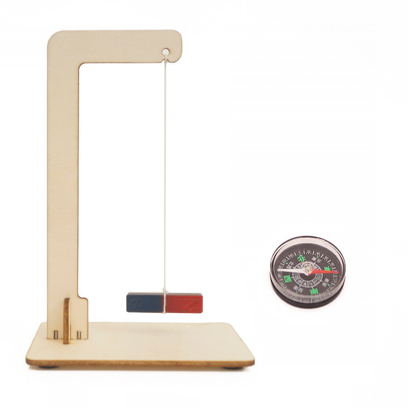 DIY STEM Набор для Научных Экспериментов Физика Образовательные Игрушки для Детей Подростков Магнитный Набор С Барными Кольцевыми Плоскими Коньковыми Магнитами и Компасом