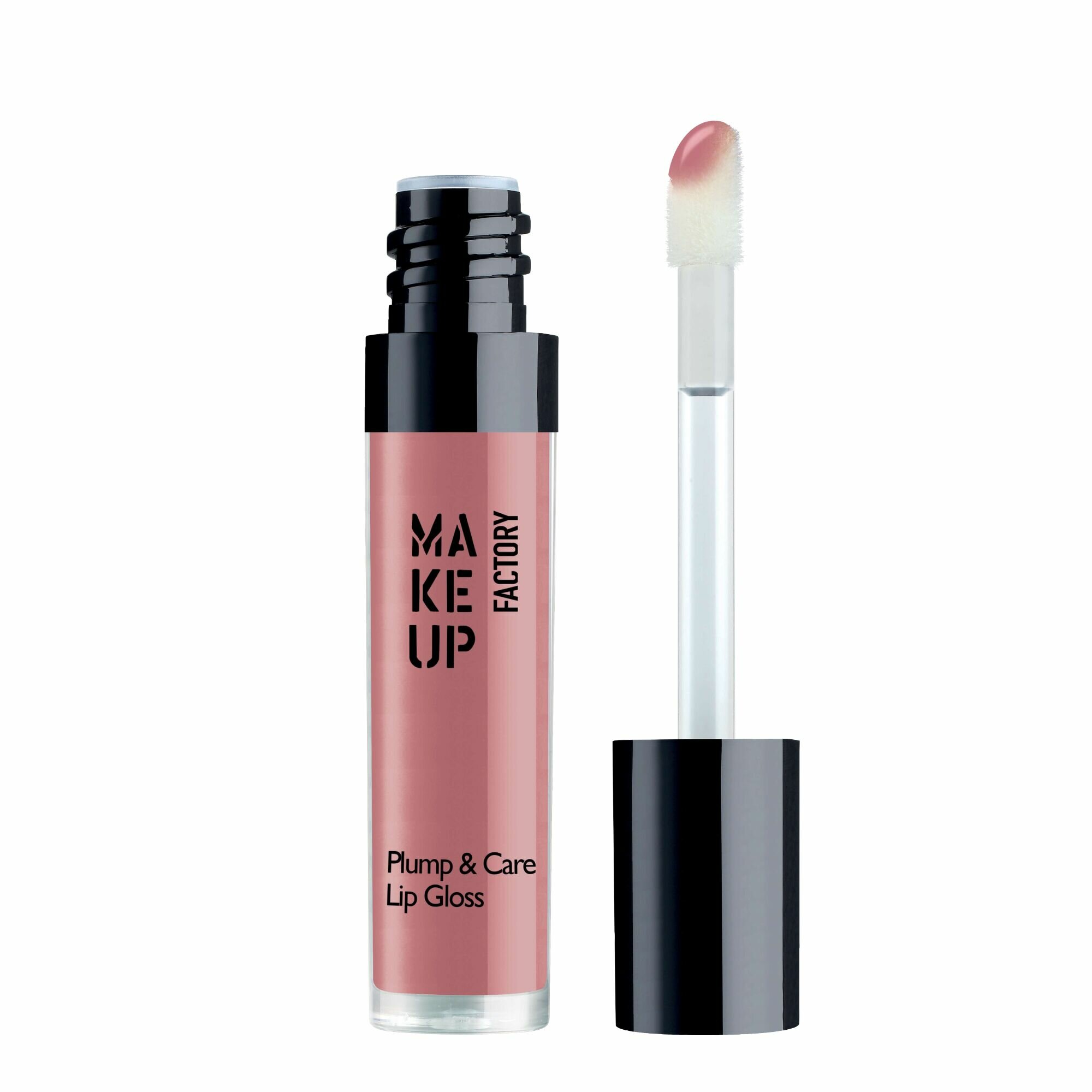 MAKE UP FACTORY Блеск для губ увлажняющий объемный PLUMP & CARE GLOSS №14 леденец