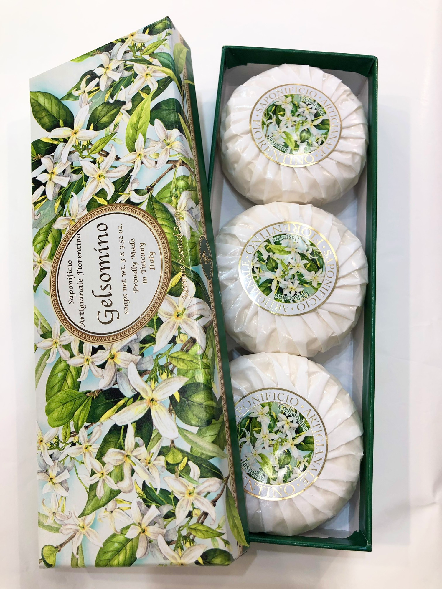 Набор мыла Жасмин SAF 3*100 г Saponificio Artigianale Fiorentino Италия