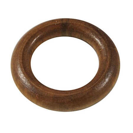 Кольцо деревянное, 40х7мм, неразъемное, базовый материал - дерево, светло-коричневого цвета, 10 шт.
