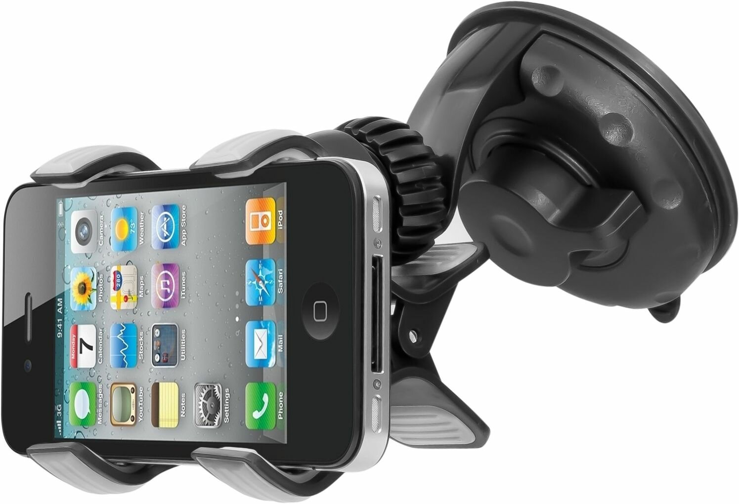 A80726S Держатель для смартфонов и навигаторов универсальный AH-2227 "Двойная прищепка"