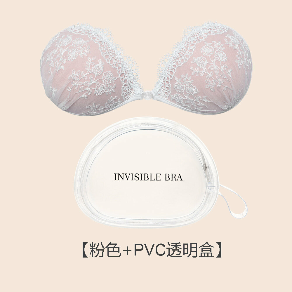 Бюстгальтер-невидимка, для маленькой груди, розовый, размер C