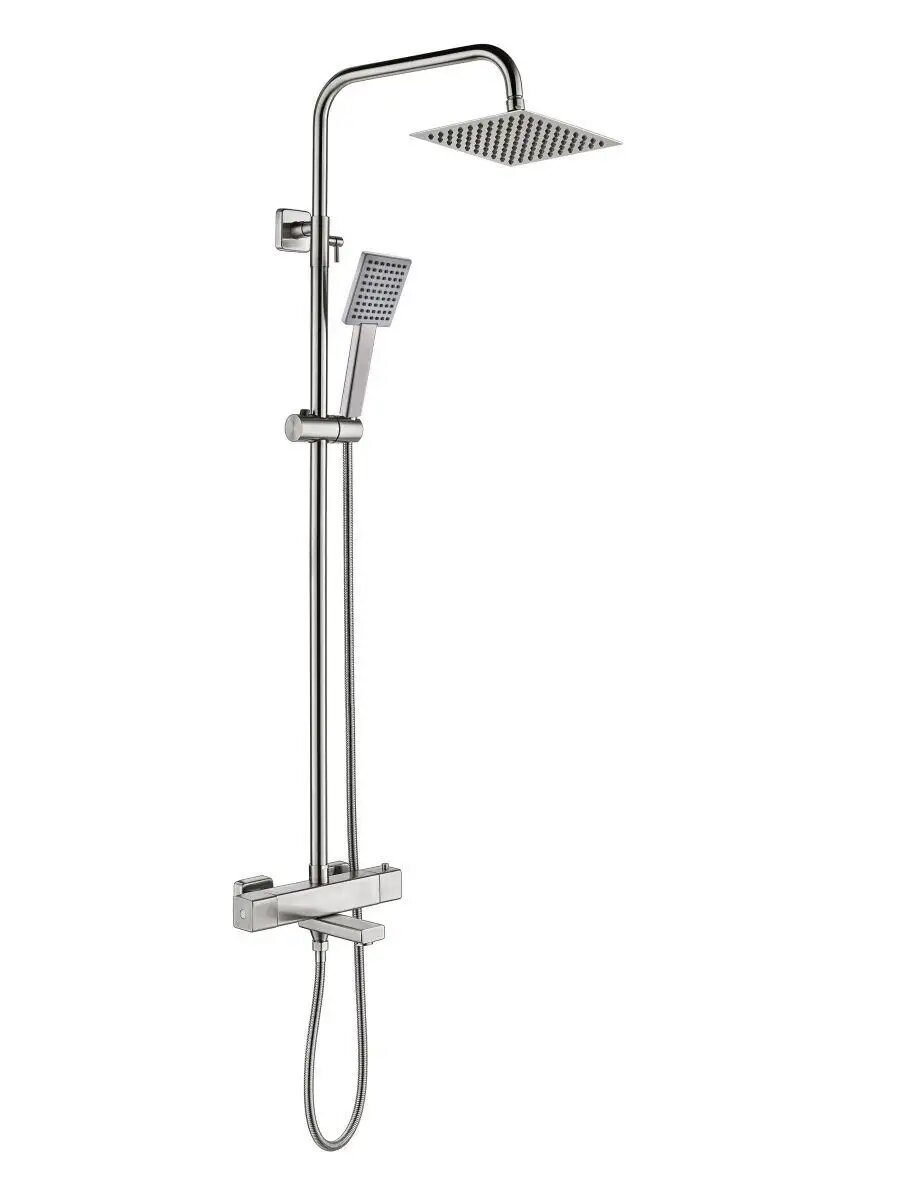 Душевая система Gappo, G2499-40, из нержавеющей стали, с термостатом, серая