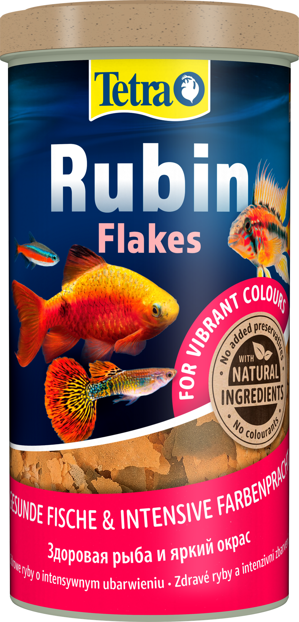 Корм Tetra Rubin, хлопья, для всех видов рыб, 1 л