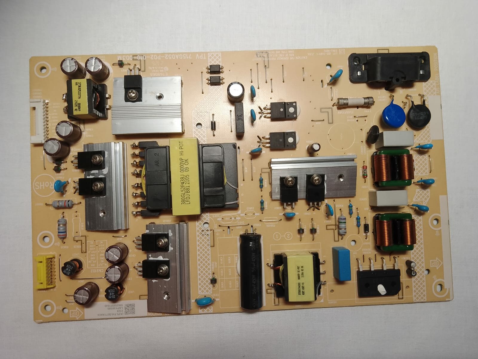 Блок питания TPV 715GA052-P02-010-003M для телевизора PHILIPS 43PUS7956/60