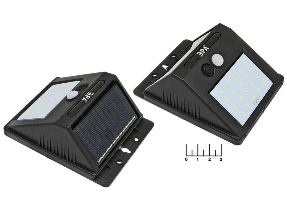 Фонарь садовый 20 светодиодов FS064 на солнечной батарее с датчиком движения аккумуляторный Эра