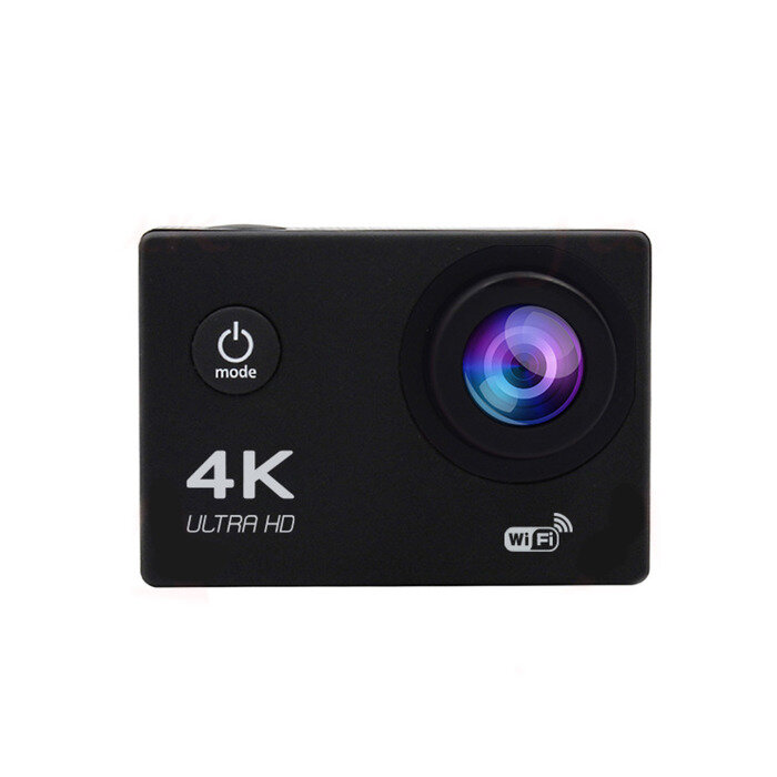 Экшн-камера КНР Cam-16, 4K Ultra HD, 1920х1080 - 30 Fps, 900 мАч, аквабокс и набор креплений, чёрная