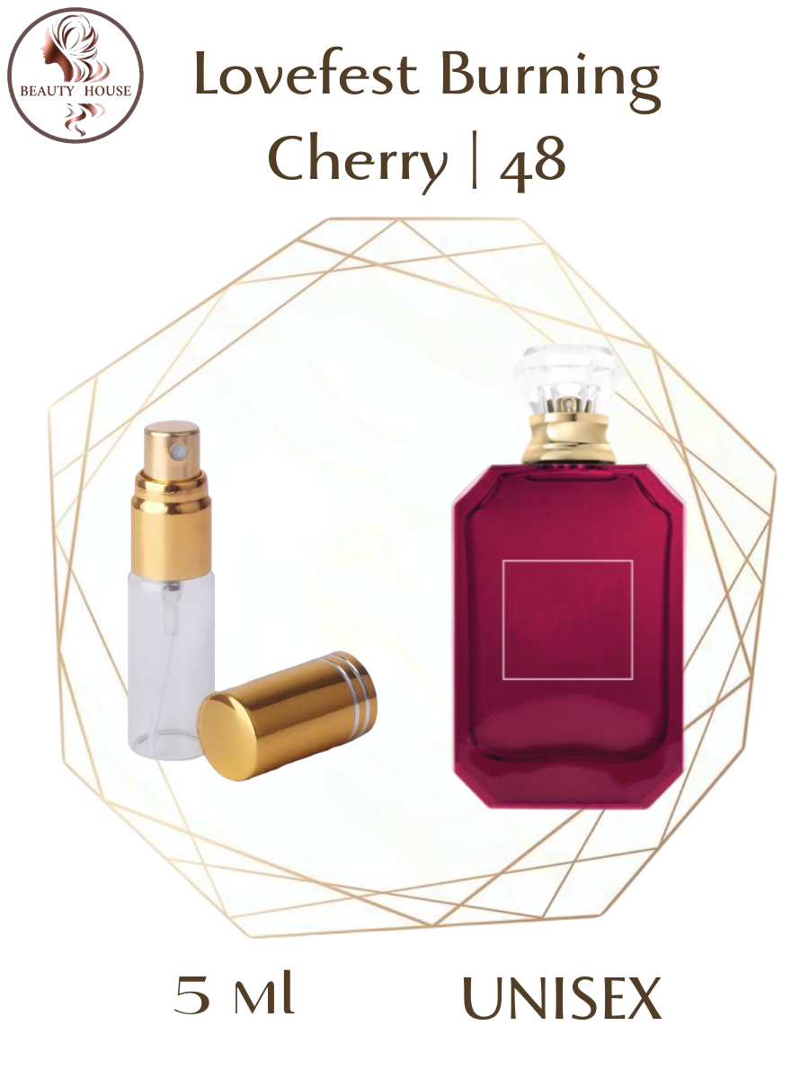 Духи парфюм Lovefest Burning Cherry | 48 спрей 5 мл унисекс, восточные, древесные