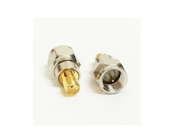 Переходник SMA female (мама гнездо) - F male (папа штекер), 2 шт.
