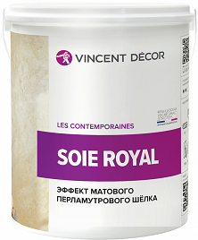 Декоративная Штукатурка Vincent Decor Soie Royal 1л с Эффектом Шелка, Матовая / Винсент Декор Суа Роял.