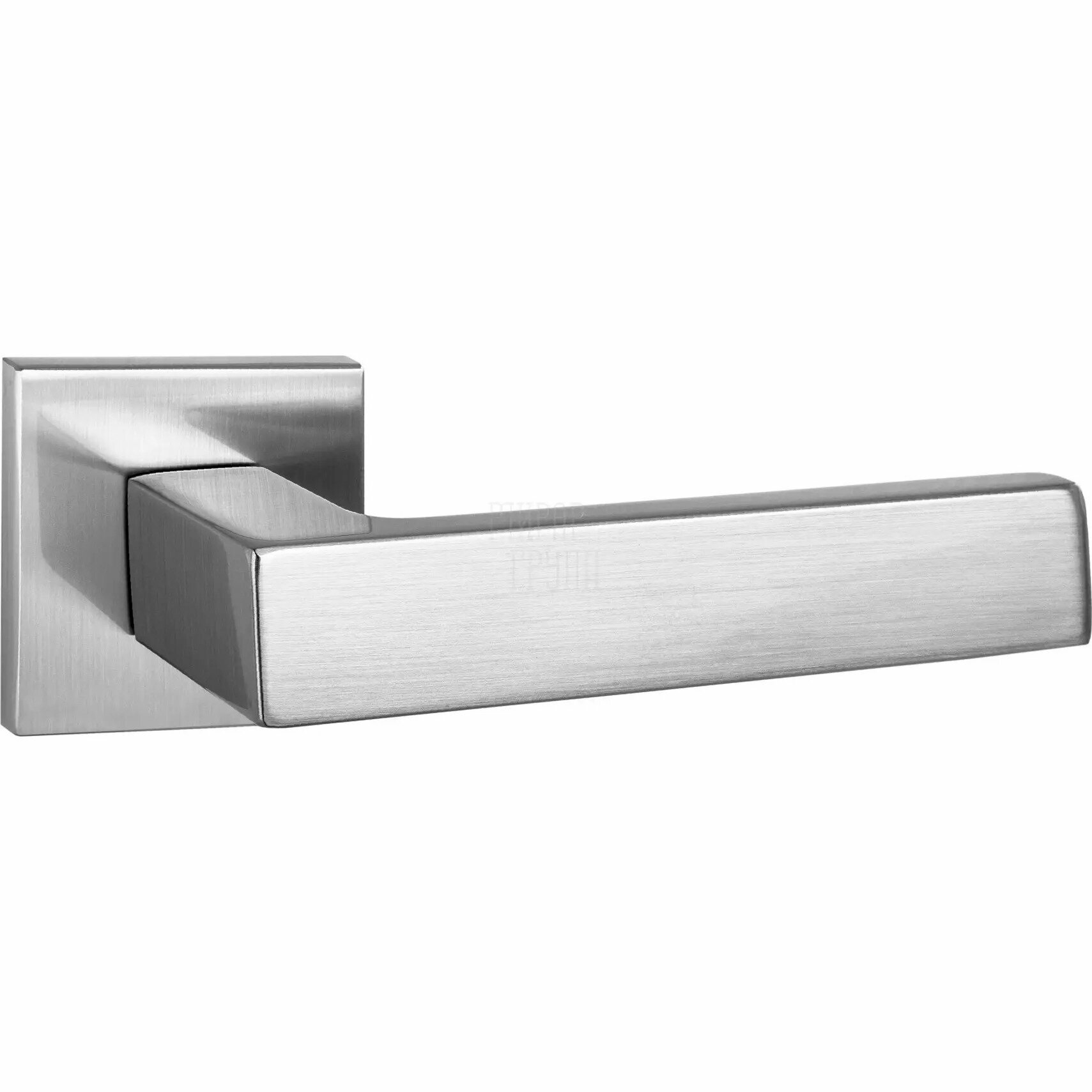 Дверные ручки Renz (Ренц) "Корсико" INDH 323-03 slim на квадратной розетке матовый никель