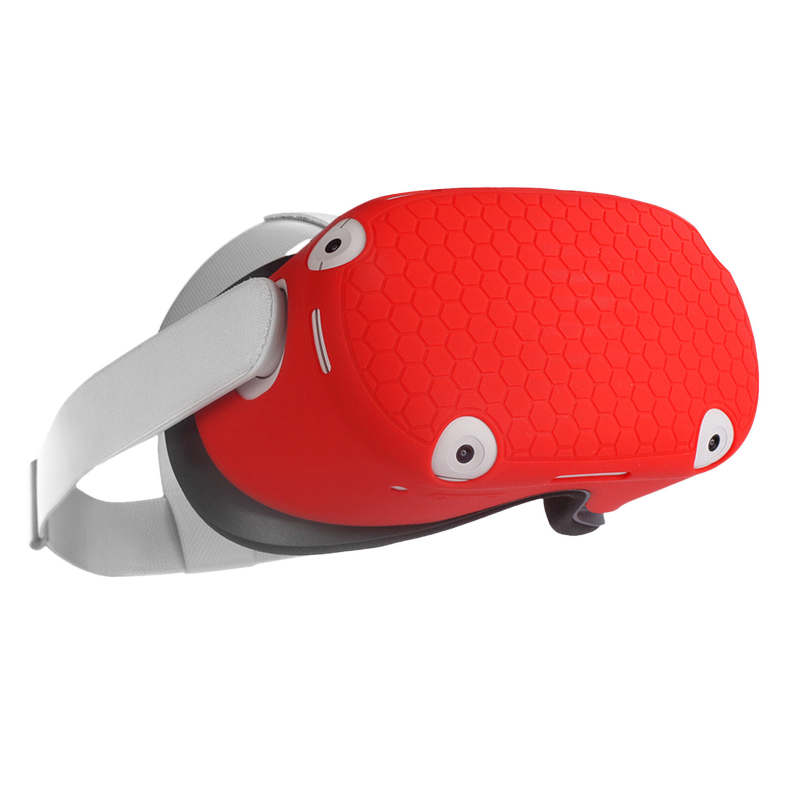 Силиконовый защитный чехол для Oculus Quest 2 (красный)