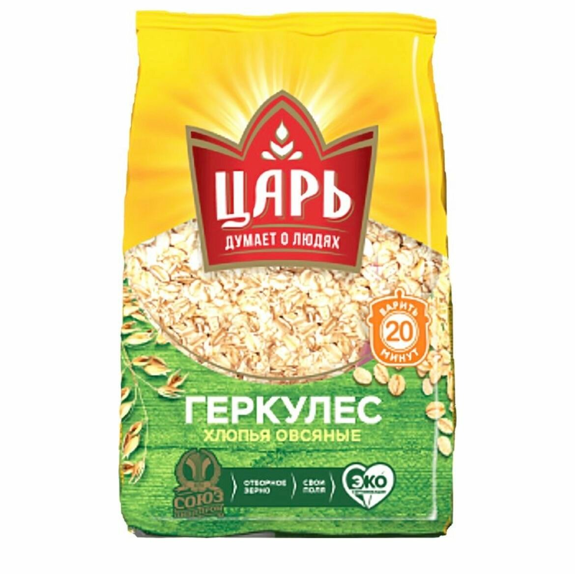 Хлопья овсяные геркулес царь, 400 г * 5 шт.