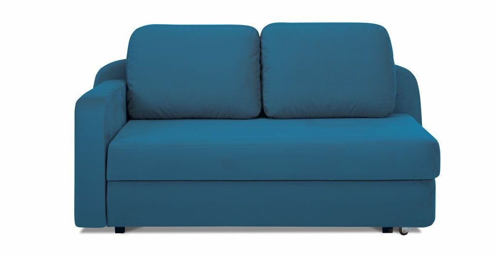 Кушетка, раскладная, PUSHE Альта, левый угол, синий Simple 24