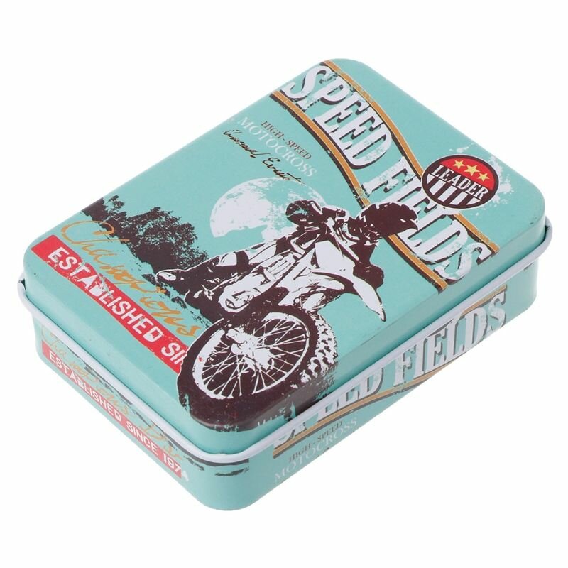 Мини-жестяная металлическая коробка для хранения конфет, Банка ювелирных изделий, банка монет, Серьги, наушники-HDJ-CJ0916