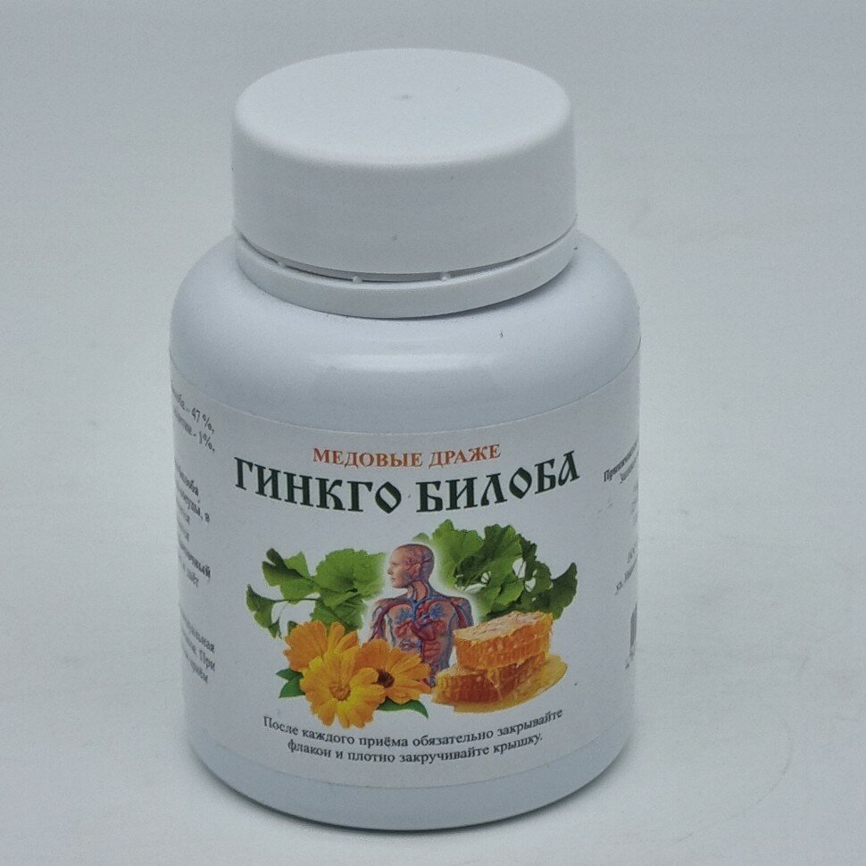 Драже медовое гинкго-билоба 90гр