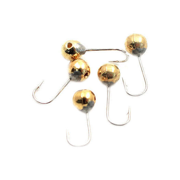 Мормышка вольфрамовая Yaman "Шар с отверстием" (Золото), 1.1 г, d=5 мм Я-МР0678