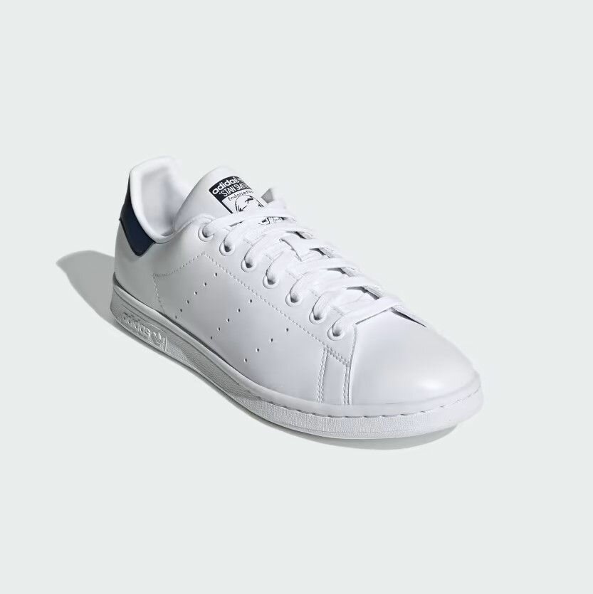 Кеды adidas Stan Smith, размер UK 4.5, cloud white/cloud white/collegiate navy — фото 1