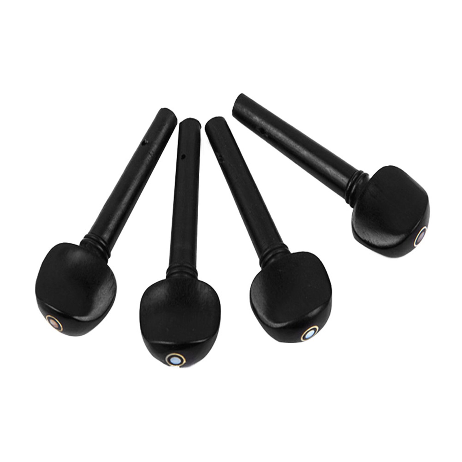 4 шт. черных колков для настройки скрипичных струн 4/4, запасные части, аксессуар для музыкального инструмента.