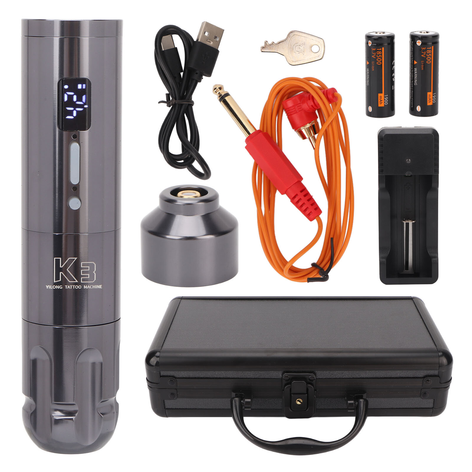 2 в 1 беспроводной ротационной татуировки, установленная набор татуировки RCA Tattoo Machine для шейдера для лайнера
