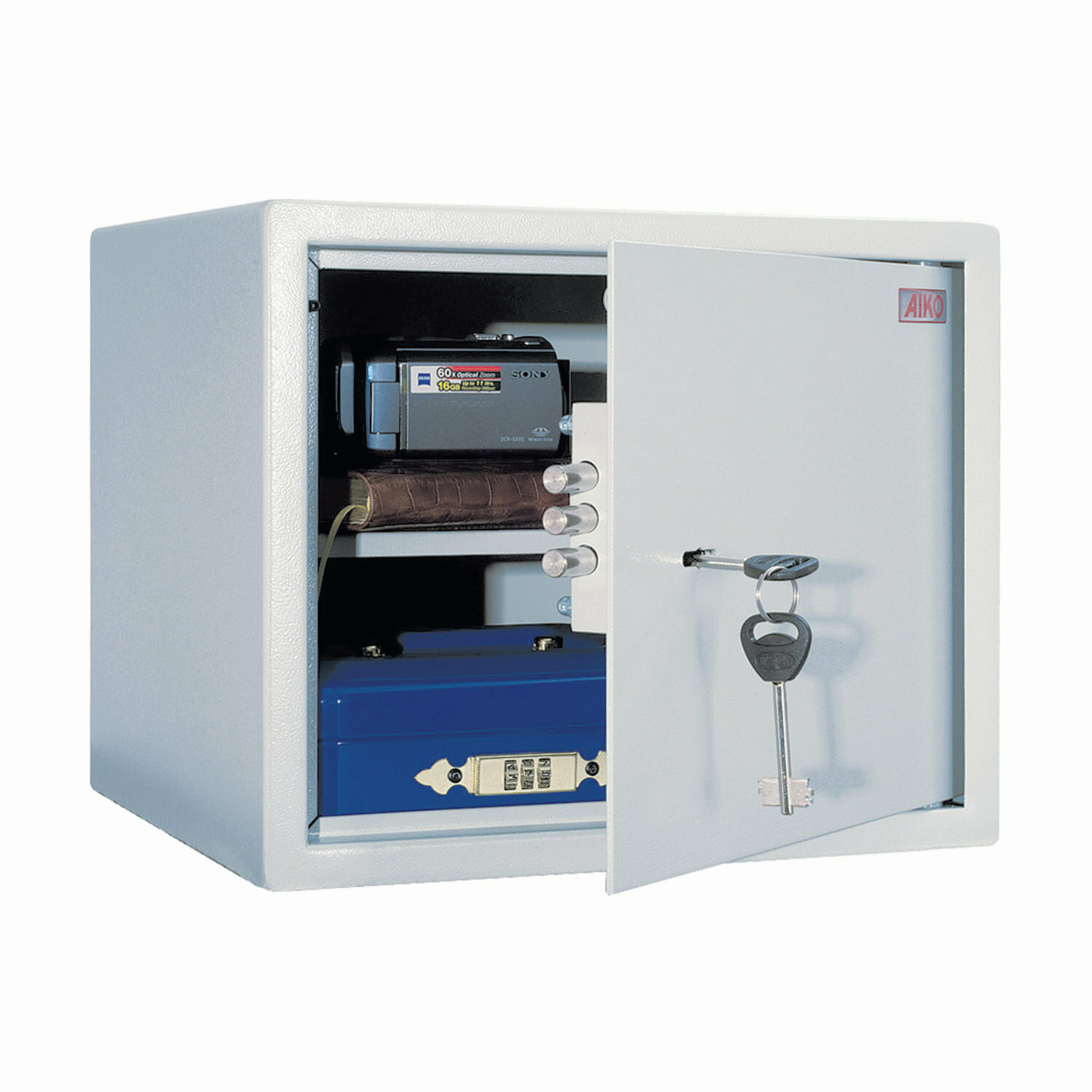 Сейф AIKO мебельный , 280х340х295 мм, 8 кг, ключевой замок, крепление к стене (Т28)