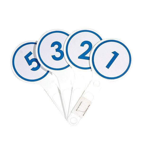 Касса-веер GLOBUS "Цифры", от 1 до 10, пластик, 5 элементов (ВЦБ-01)