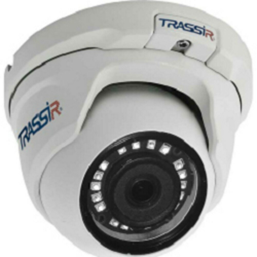 Камера видеонаблюдения TRASSIR TR-D4S5 v3 Уличная 4 Мп, тип Проводной Белый, Купольная